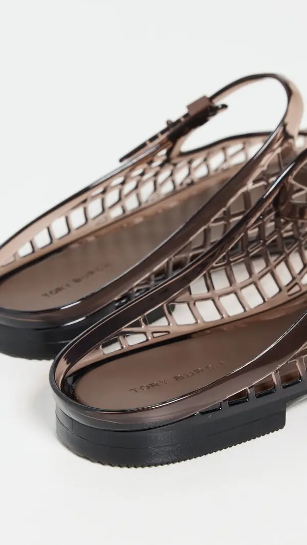 Tory Burch Mary Jane Jelly Flats - Cocoa