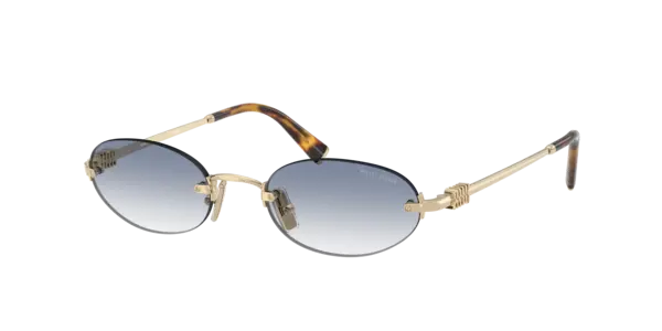 Miu Miu Sunglass Mu A54s - Clear Gradient Light Blue  display picture 1