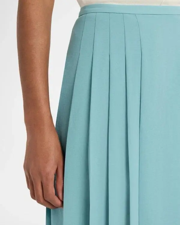 JOSEPH Crete Pleated Midi Skirt