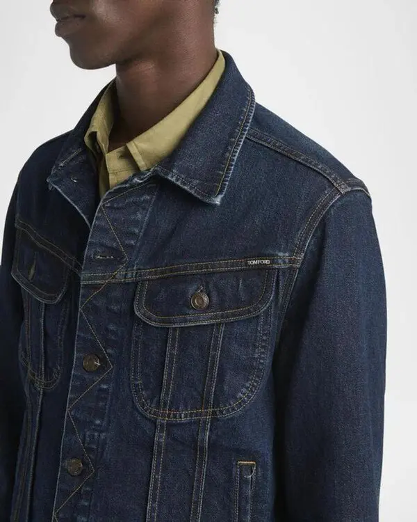 TOM FORD Denim Icon Twill Jacket