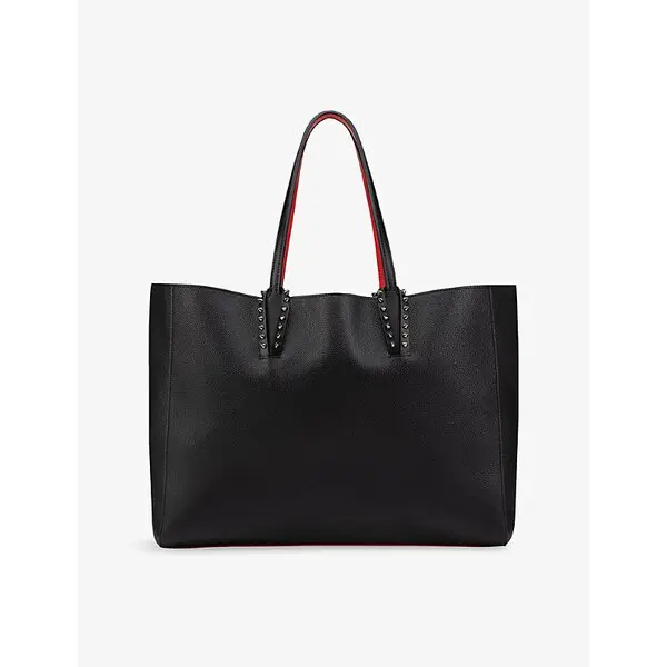 CHRISTIAN LOUBOUTIN Cabata Large Leather Tote - Black