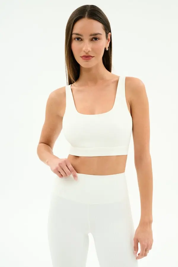 Splits59 Airweight Rib Bra - White