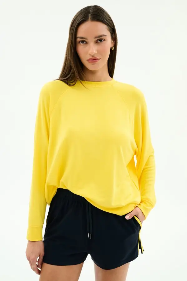 Splits59 Andie Oversized Fleece - Bright Yellow