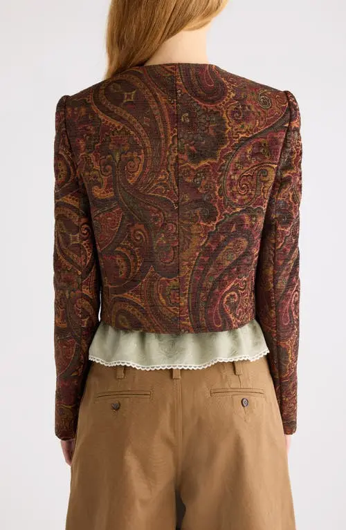 Chloé Paisley Tapestry Jacquard Jacket - Red Multi