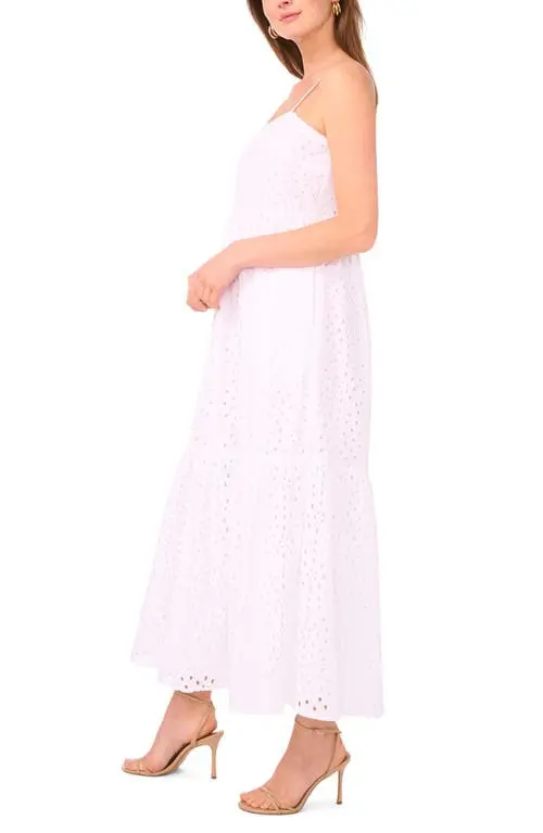 CECE DUPRAZ Eyelet Cotton Midi Sundress