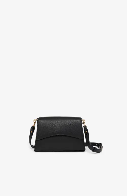 BY BANOO Leather After Work Bag - Black/gold