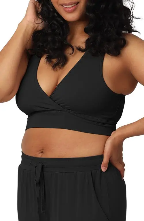 KINDRED BRAVELY French Terry Racerback Nursing & Sleep Brafits Sizes 30b-46d - Black