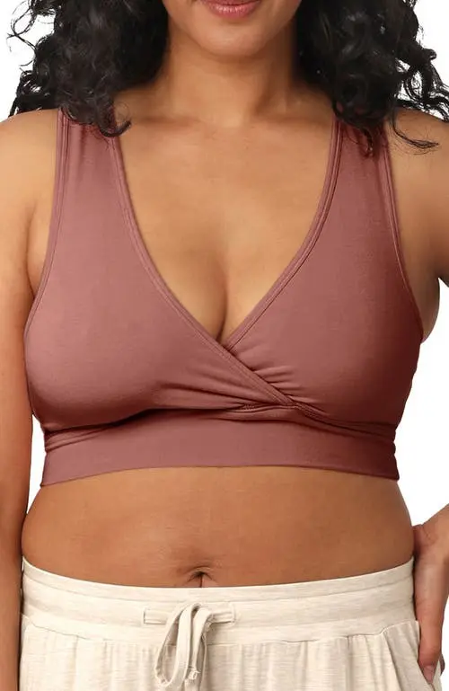 KINDRED BRAVELY French Terry Racerback Nursing & Sleep Brafits Sizes 30b-46d - Redwood