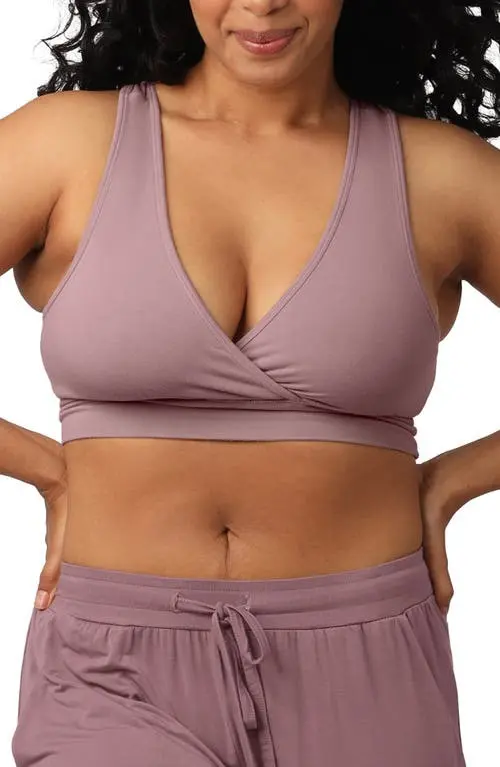 KINDRED BRAVELY French Terry Racerback Nursing & Sleep Brafits Sizes 30b-46d - Twilight