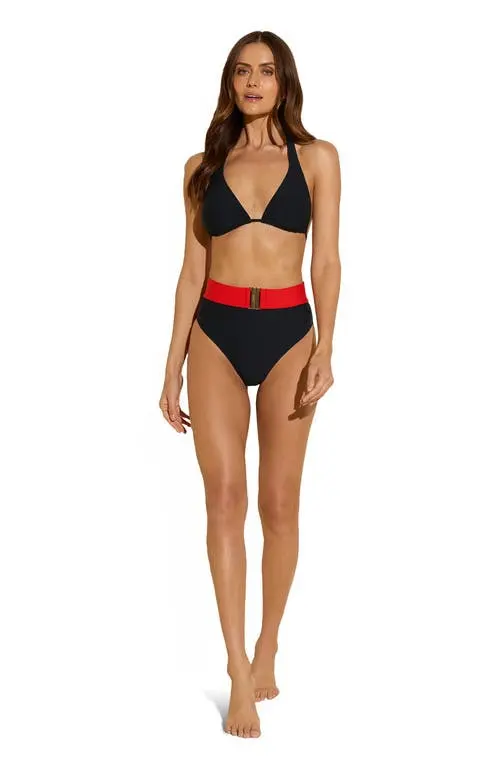 STYLEST Dreamsculpt High Waist Bikini Bottom - Caviar