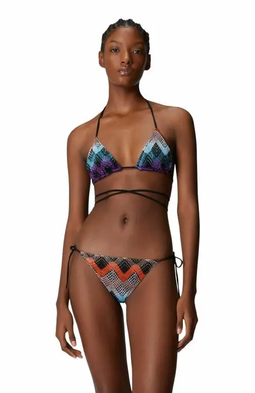 Missoni Bikini With Zig Zag Pattern - Multicoloured