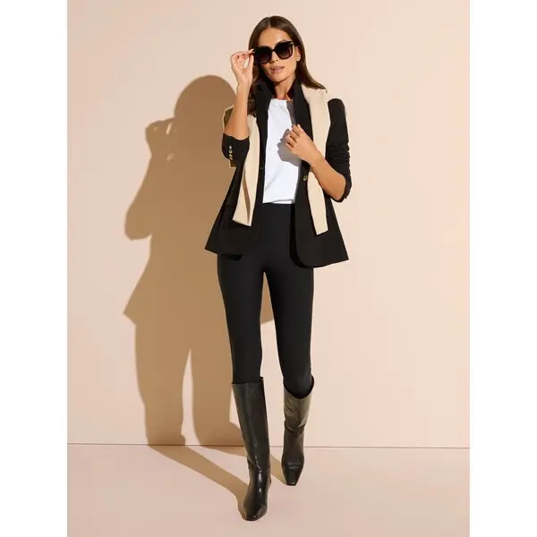 STYLEST Casual Stretch Blazer - Caviar