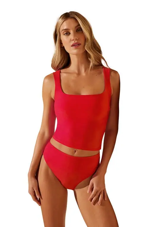 STYLEST Dreamsculpt Tankini Top - Hot Pepper