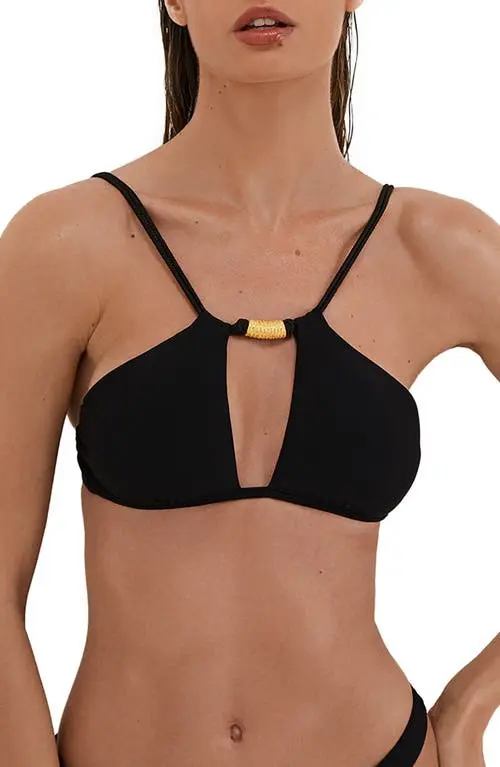 VIX PAULA HERMANNY Stacy Lauren Bikini Top - Black