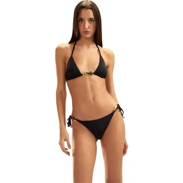 Cynthia Rowley String Bikini Top - Black