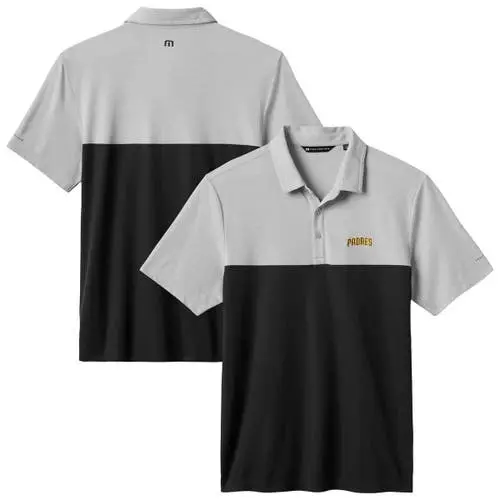 Travis Mathew Black San Diego Padres Home Run Leader Polo - Gray