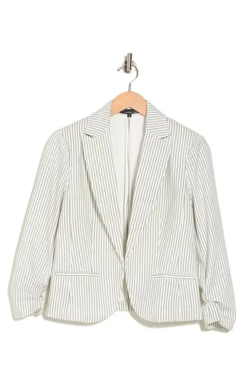 Amanda & Chelsea Ruched 3/4 Sleeve Blazer