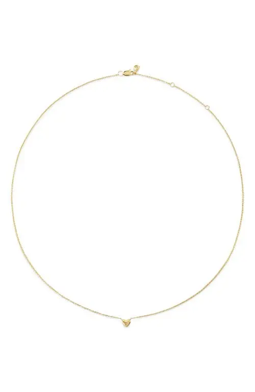 Monica Vinader Mini Heart Chain Necklace - 14k Gold
