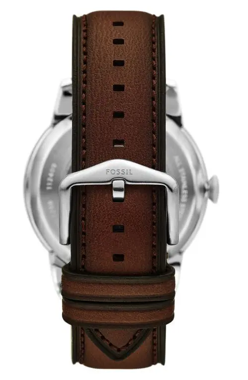 Fossil Townsman Automatic Leather Strap Watch