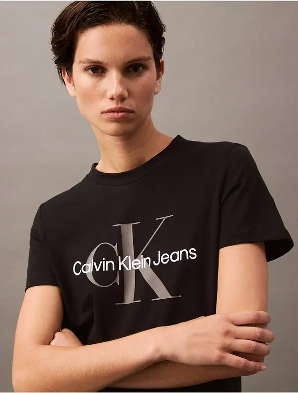 Calvin Klein Monologo Graphic T-shirt - Black