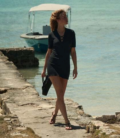DÔEN Faybelle Mini Dress - Navy