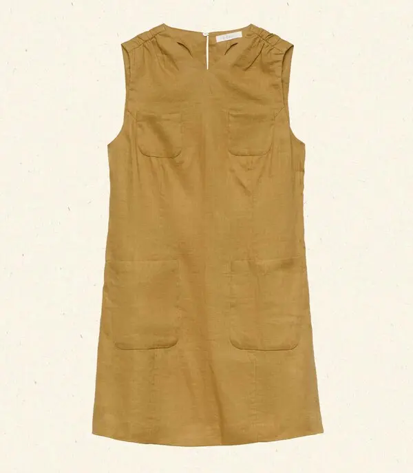 DÔEN Bennette Mini Dress - Golden Olive
