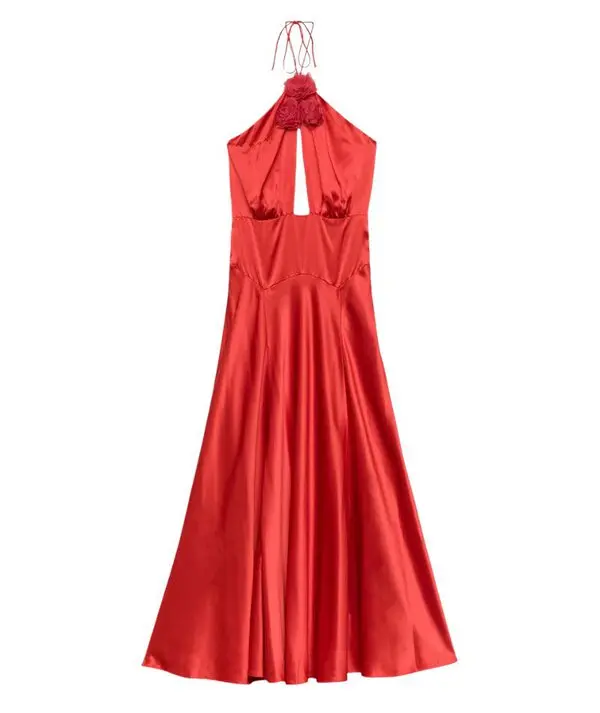 DÔEN Lilaia Gown - Fiery Coral
