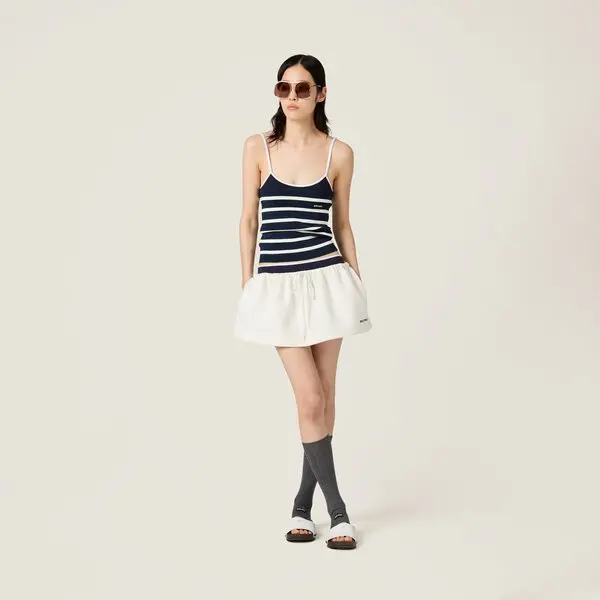 Miu Miu Striped Knit Tube Top