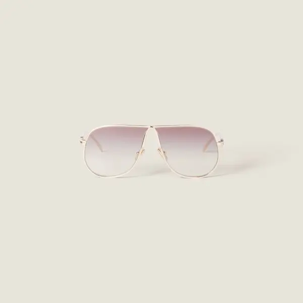 Miu Miu Ombre Sunglasses - Coffee Lenses Silver Gradient