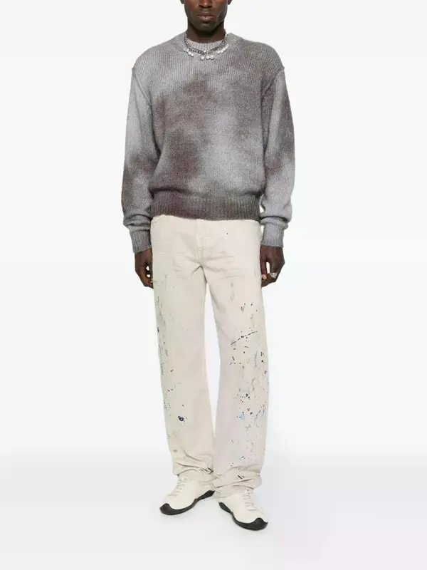 PURPLE BRAND Paint-splatter Jeans