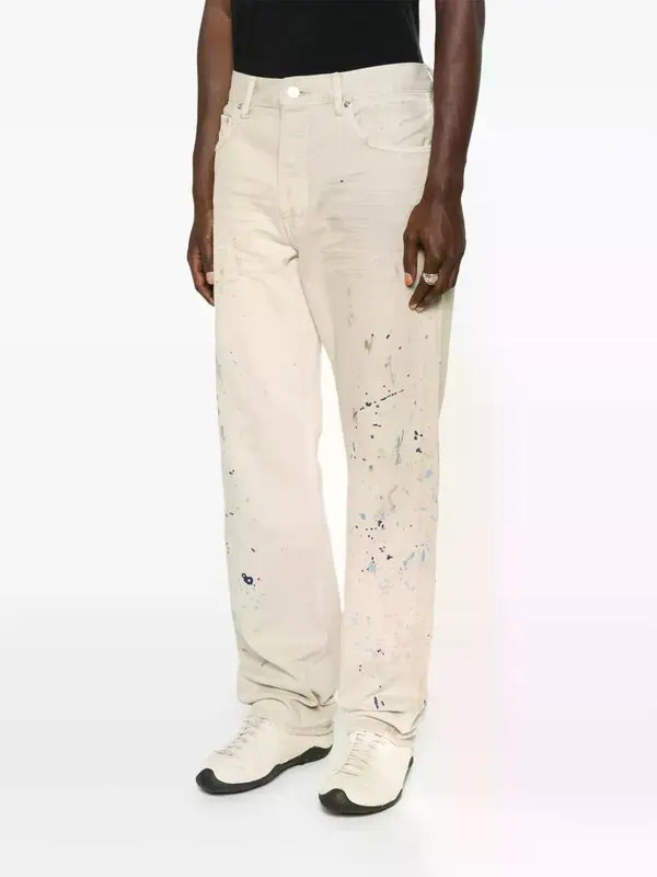 PURPLE BRAND Paint-splatter Jeans