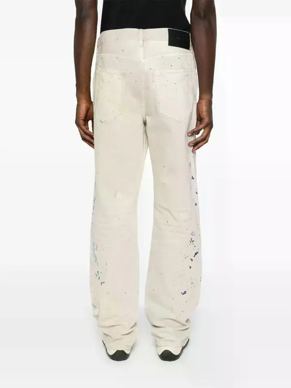 PURPLE BRAND Paint-splatter Jeans