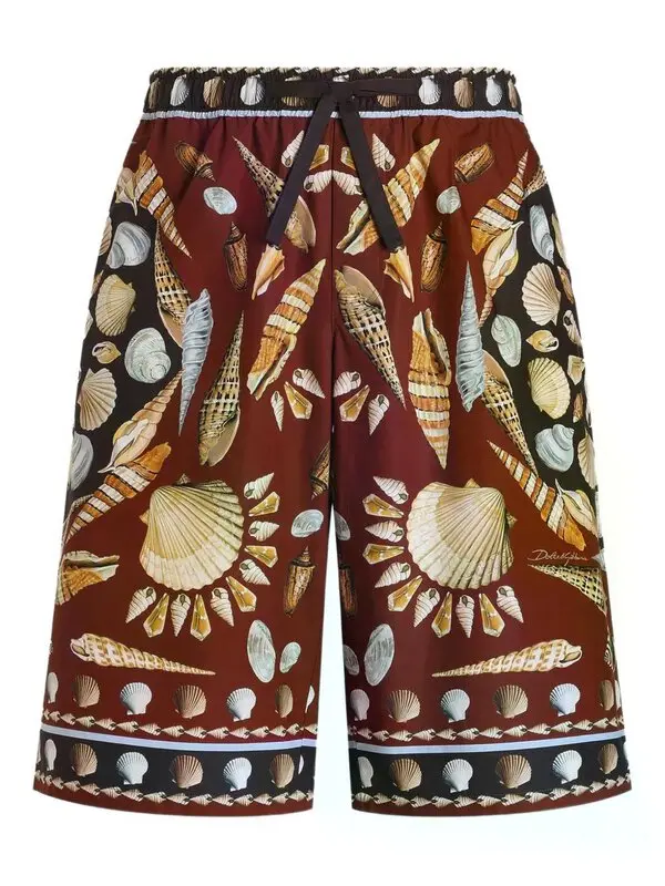 Dolce & Gabbana Cotton-poplin Shorts - Brown
