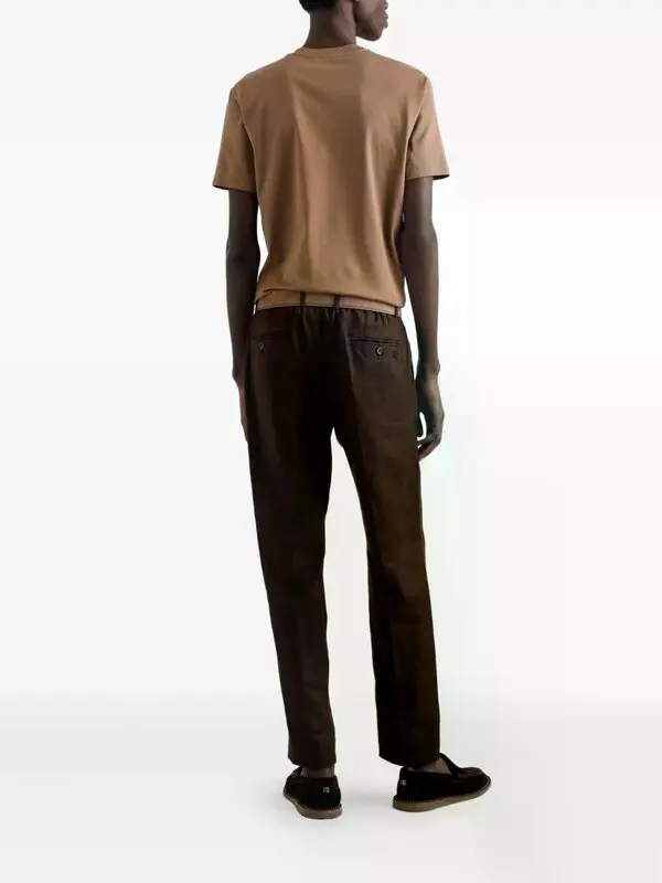 Dolce & Gabbana Linen Trousers - Brown