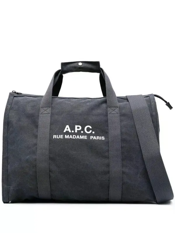 A.p.c. Logo-print Luggage - Blue