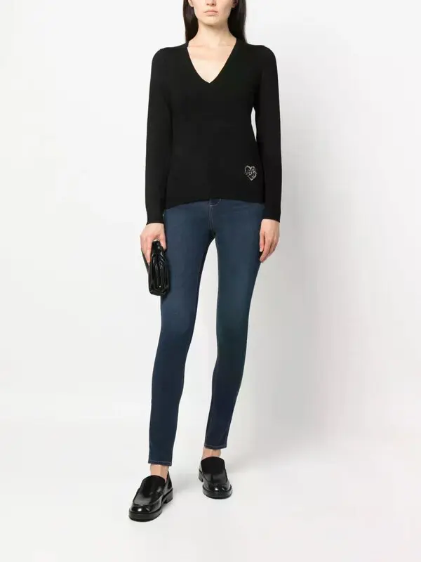 Liu Jo Skinny Jeans With Logo Patch