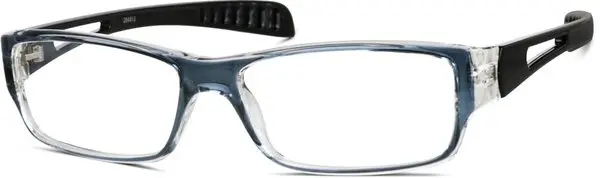 Zenni Rectangle Full Rim Frame Eyeglasses - Gray