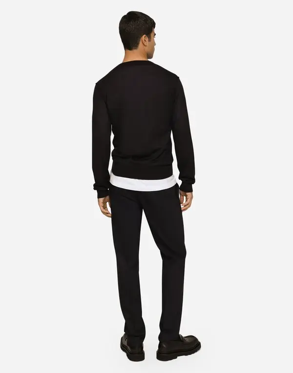 Dolce & Gabbana Cashmere Crewneck Sweater - Blue