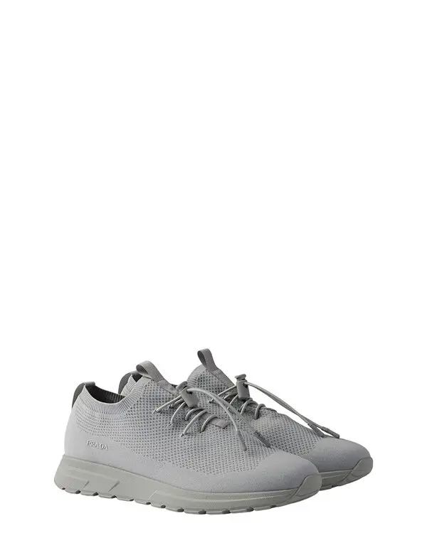 Prada Prax Knit Sneakers - Grey