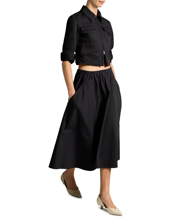 Vince Utility Pocket Full Skirt - Black