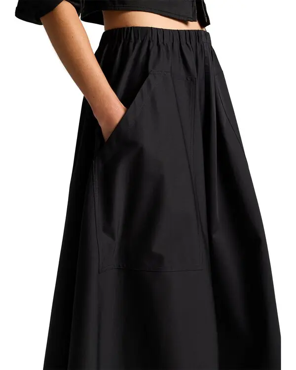 Vince Utility Pocket Full Skirt - Black