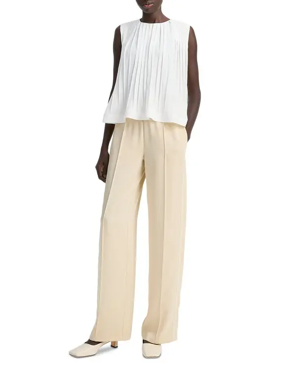 Vince Mid Rise Side Stripe Trousers - Pale Canyo