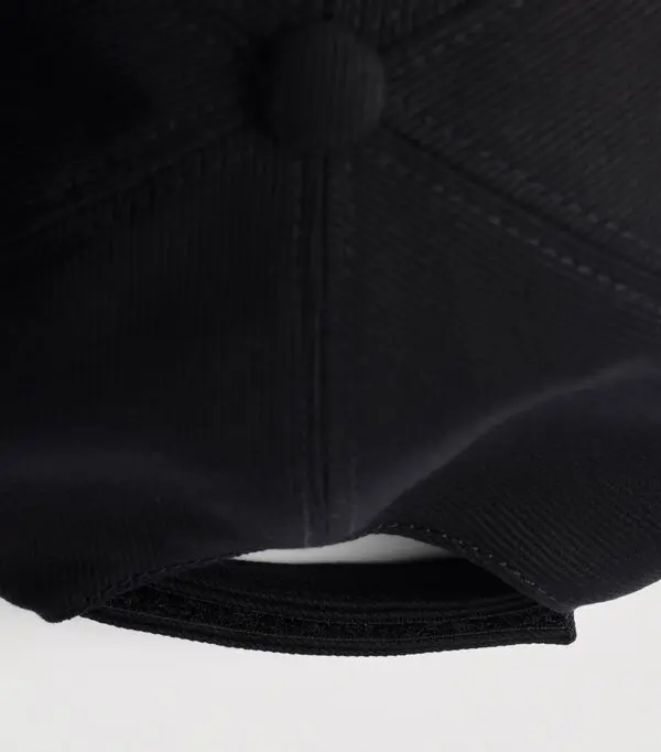 Prada Cotton Drill Baseball Cap - Black