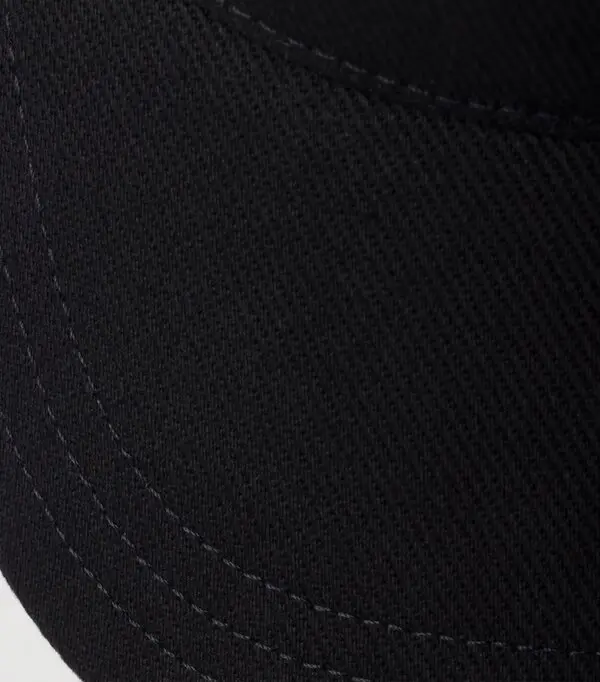 Prada Cotton Drill Baseball Cap - Black