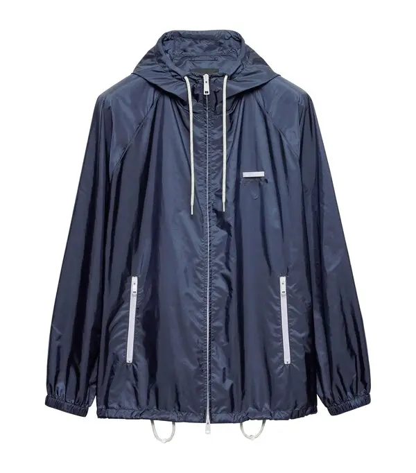 Prada Re-nylon Hooded Oversized Jacket