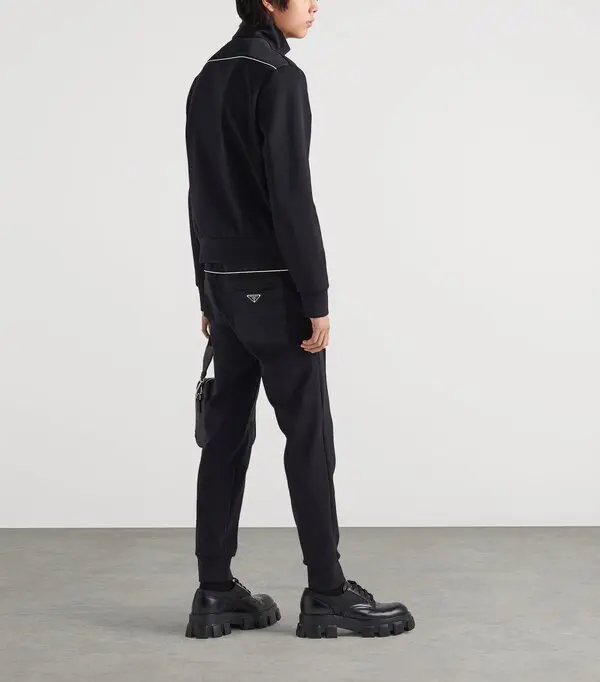Prada Re-nylon-trim Sweatpants