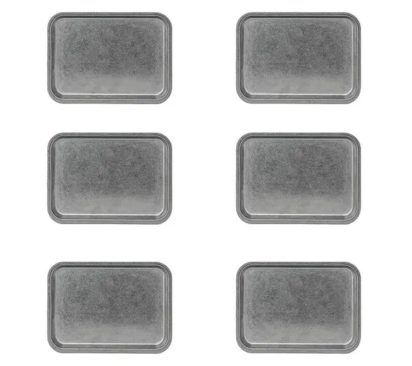 10 STRAWBERRY STREET Set Of 6 Moab Dinnerware, 7x10' Rectangle - One-color
