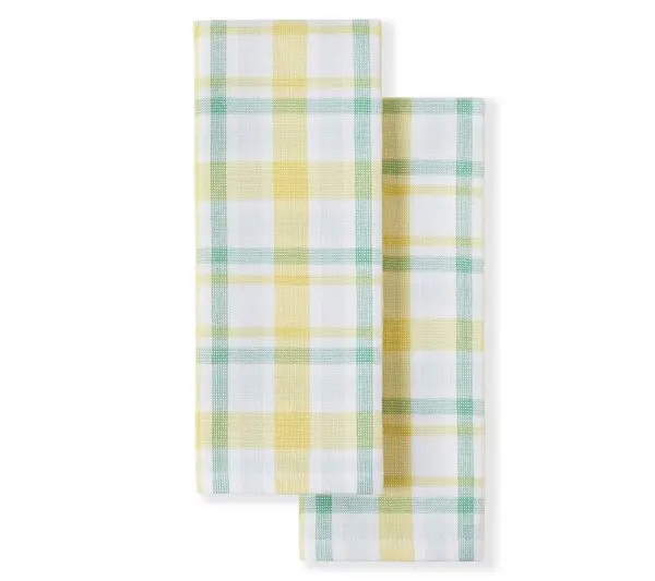 MARTHA STEWART Valley Plaid Kitchen Towel 2-pac K Set - One-color