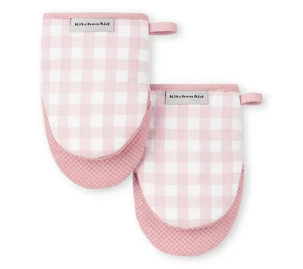 KITCHENAID Gingham Mini Oven Mitt 2-pack Set - One-color