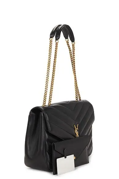Saint Laurent Large Loulou Chain Bag - Nero